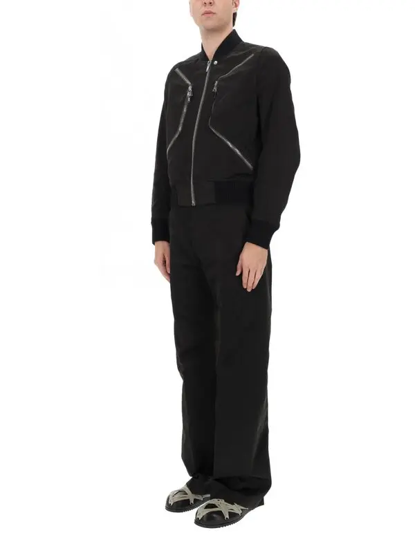 Rick Owens Heizer Flight Jacket - Black