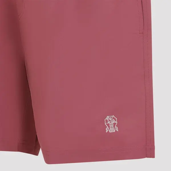 Brunello Cucinelli Corallo Polyester Swim Shorts - Red