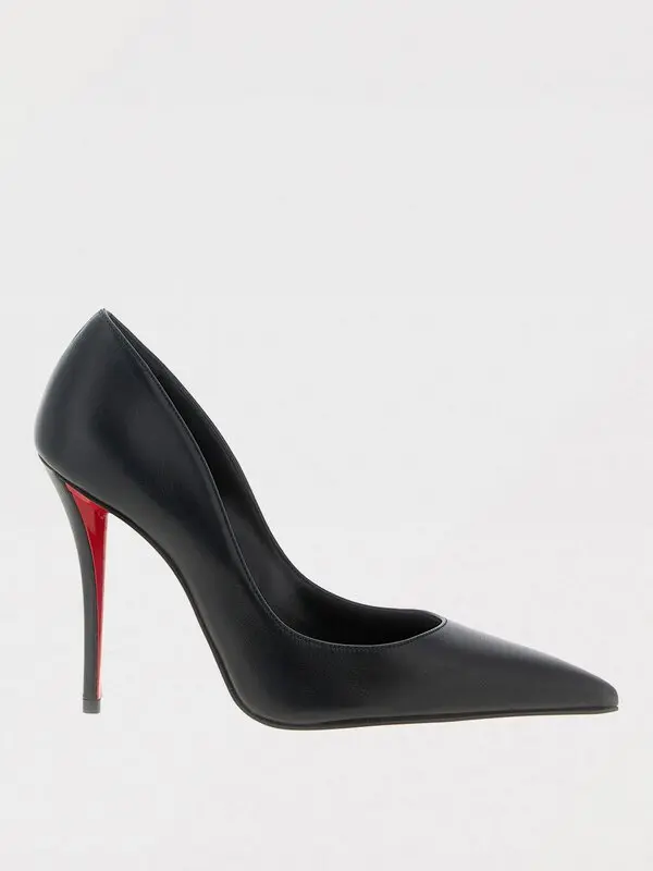 CHRISTIAN LOUBOUTIN Calf Leather Pointed Toe Stiletto Pumps - Black
