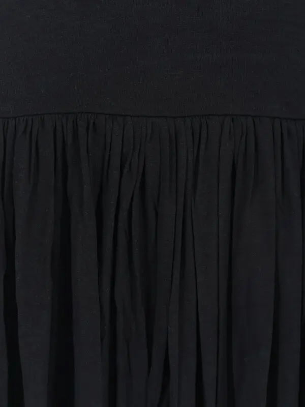 TOTEME Soft Gathered Viscose Dress - Black