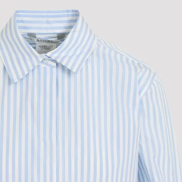 Max Mara Accenni Striped Cotton Shirt - White