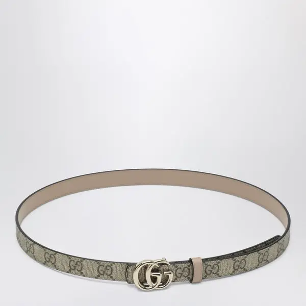 Gucci Gg Marmont Reversible Belt - Cream