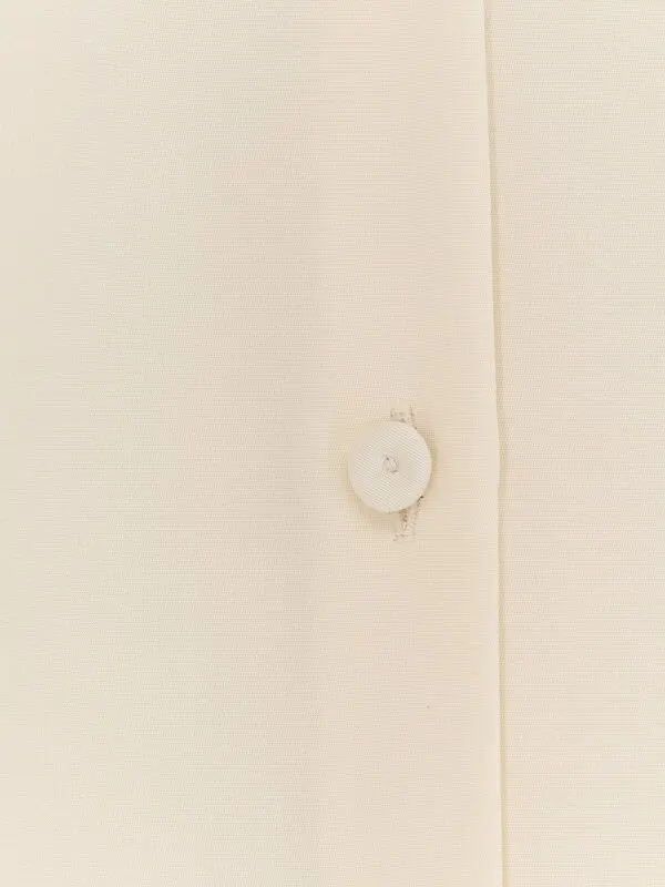 Max Mara Stretch Silk Shirt - Cream