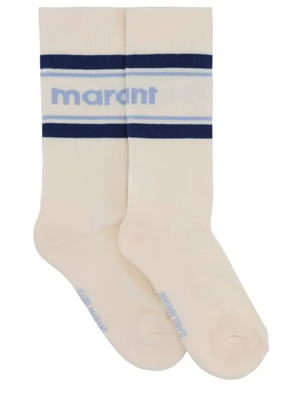 Isabel Marant Étoile Dona Socks With Logo - Blue