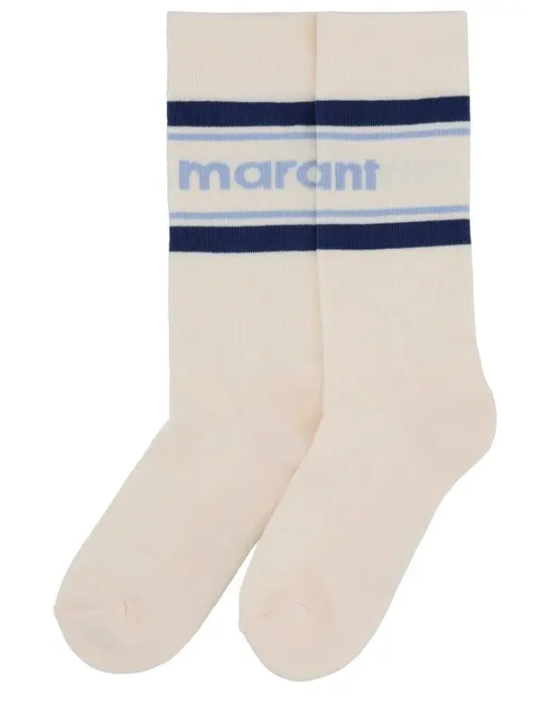 Isabel Marant Étoile Dona Socks With Logo - Blue
