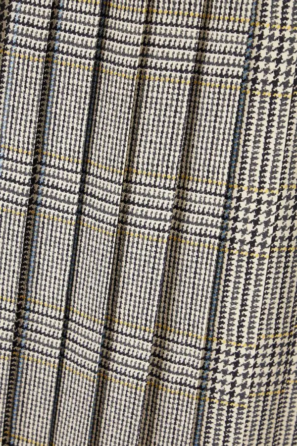 Thom Browne Pleated Checked Skirt - Multicolor
