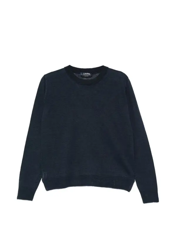 Max Mara Linen Crewneck Sweater - Multicolor