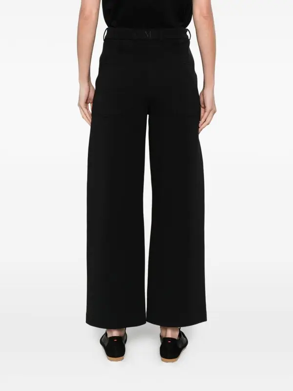 Max Mara Cotton Wide-leg Trousers - Multicolor