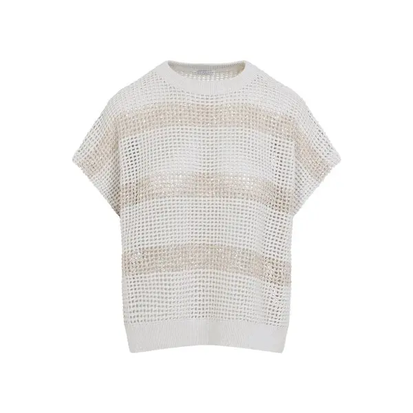 Brunello Cucinelli Striped Knit Sweater