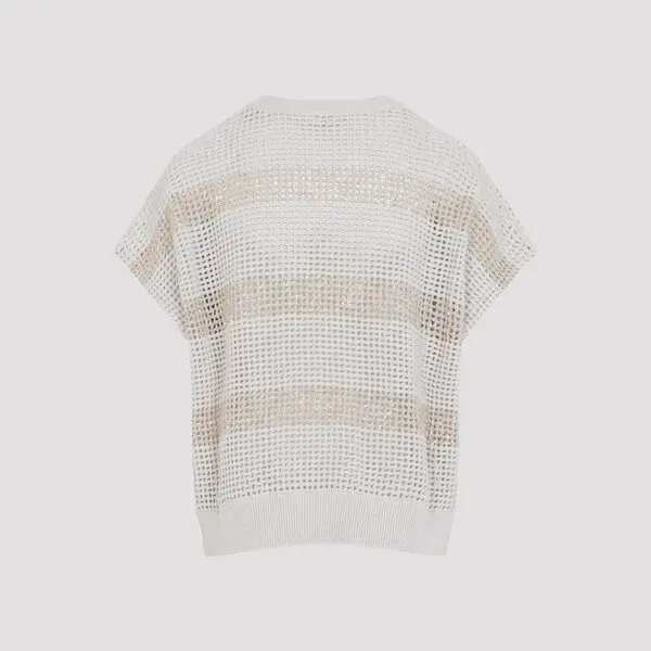 Brunello Cucinelli Striped Knit Sweater