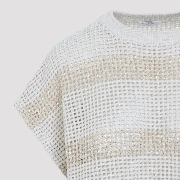 Brunello Cucinelli Striped Knit Sweater