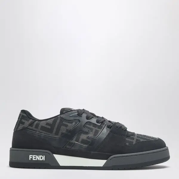Fendi Ff Jacquard Match Sneakers - Gray