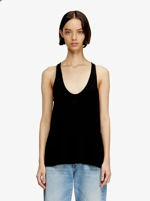 DIESEL® Ribbed Cotton Tank Top - Multicolor