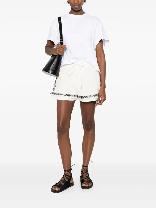 Sacai Cotton T-shirt With Layered Design And Pocket - Multicolor