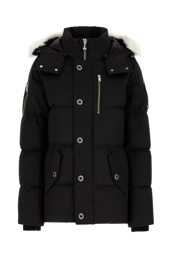 Moose Knuckles Padded Hooded Jacket With Fur Trim - Multicolor