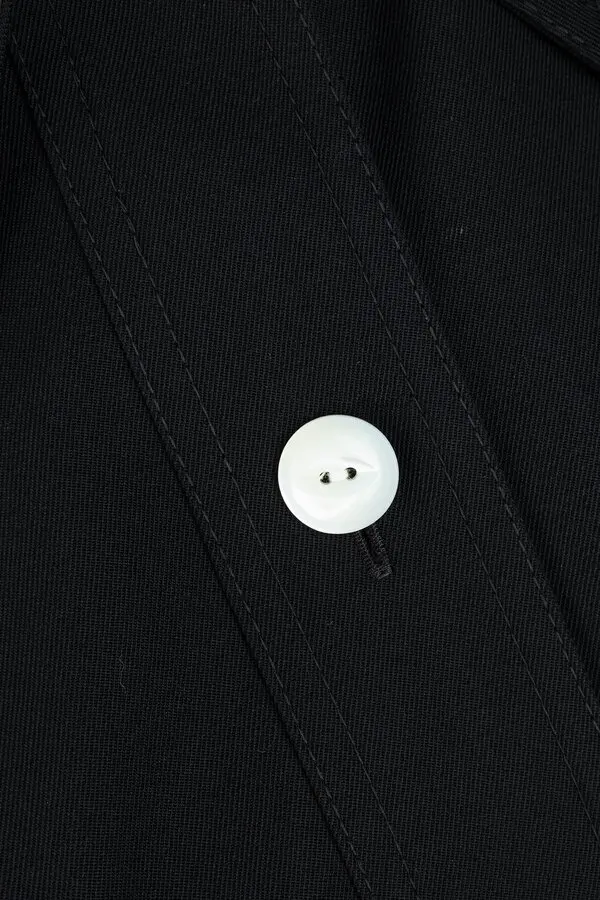 Prada Tailored Long Sleeve Button Detailed Coat