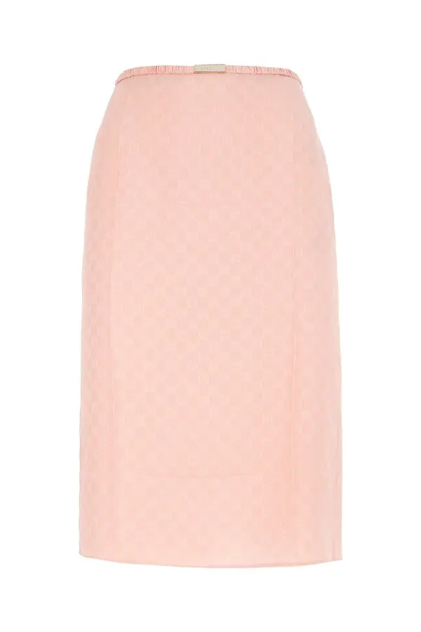 Gucci Monogrammed Pencil Skirt