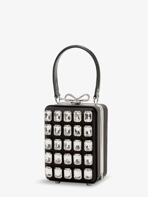 SELF-PORTRAIT Embellished Shoulder Bag With Crystal Bow
