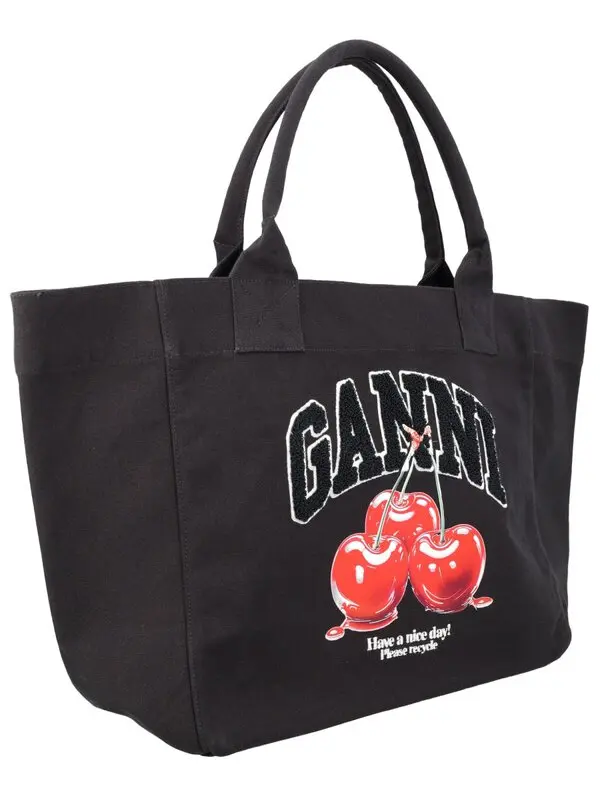 GANNI Cherry Print Tote Bag - Multicolor