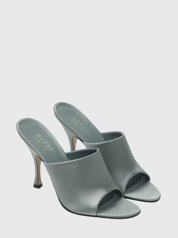 Gucci Heeled Mules - Green