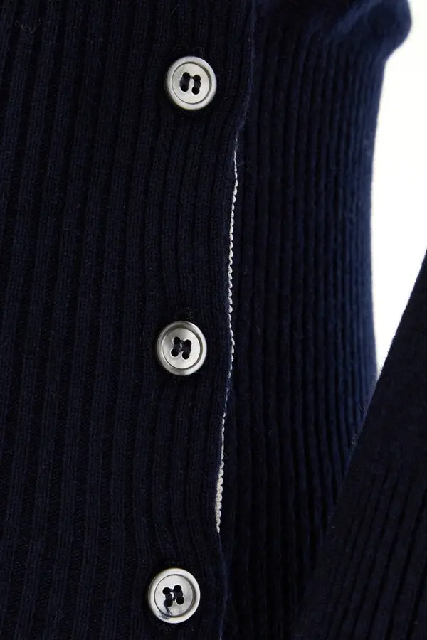 Thom Browne High Neck Sweatshirt With Signature Striping