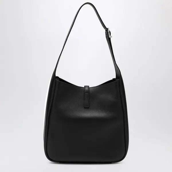 Saint Laurent Small Le 5 A 7 Leather Bag - Black