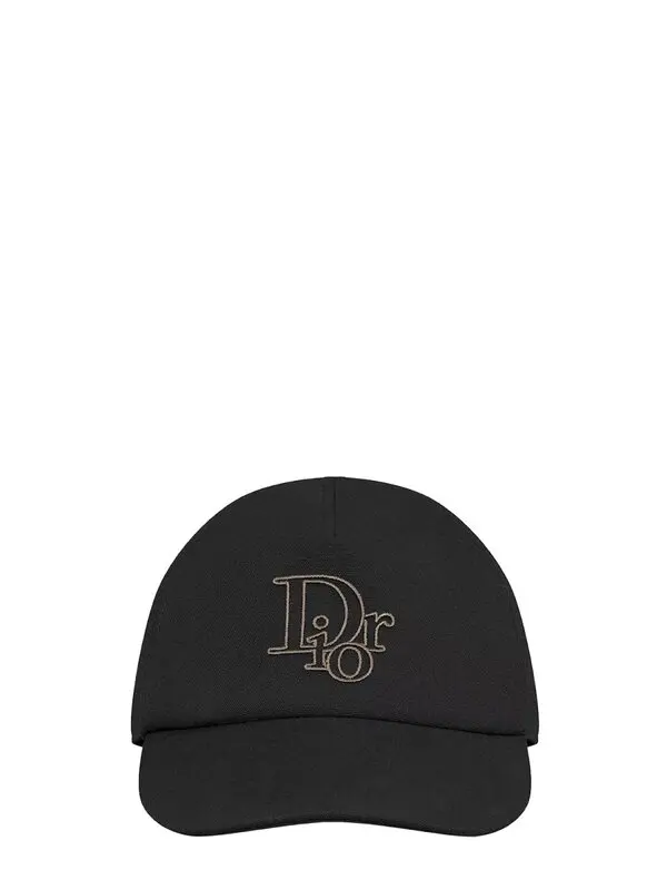Dior Embroidered Logo Baseball Cap - Blue