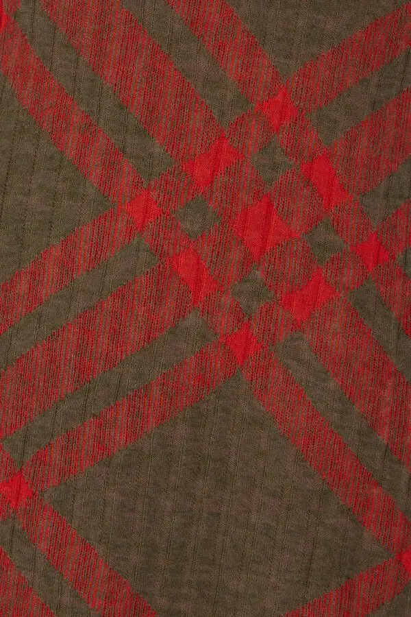 Burberry Long Sleeve Printed Dress