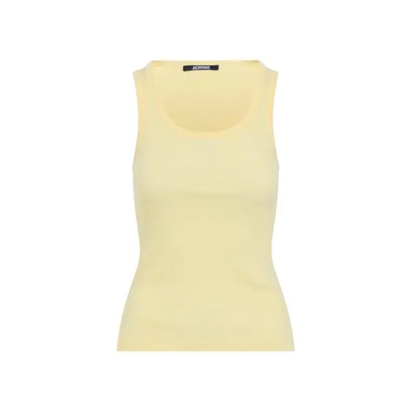 Jacquemus Le Marcel Rond Carre Ribbed Cotton Tank Top