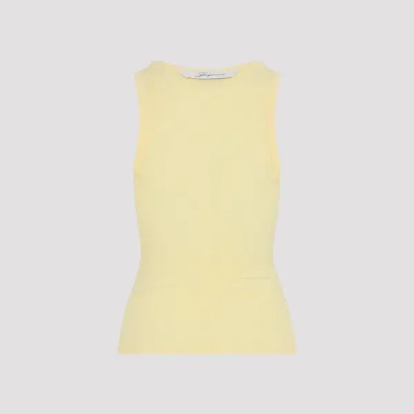 Jacquemus Le Marcel Rond Carre Ribbed Cotton Tank Top
