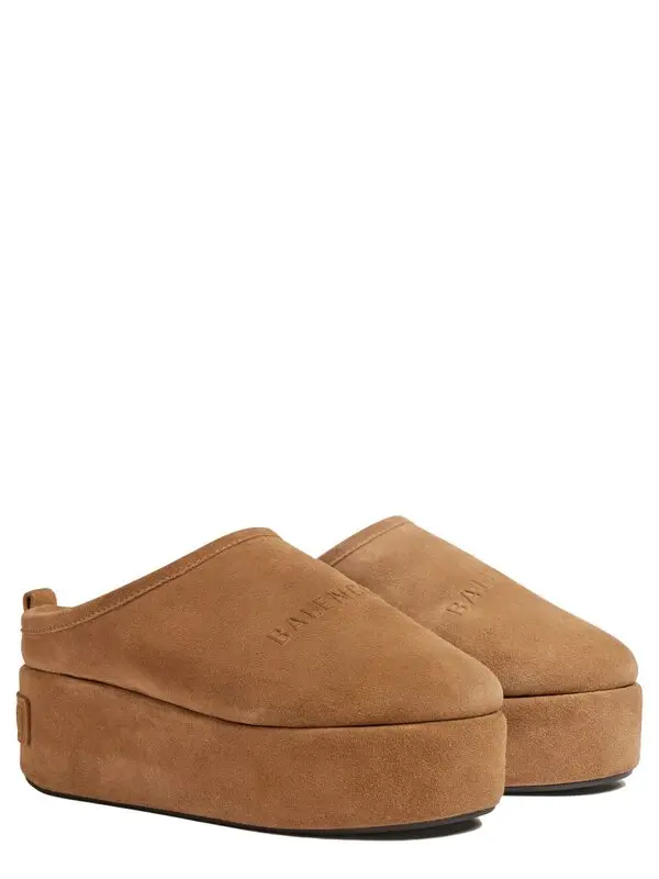 Balenciaga Embossed Calfskin Slip-on Shoes
