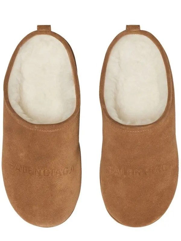 Balenciaga Embossed Calfskin Slip-on Shoes