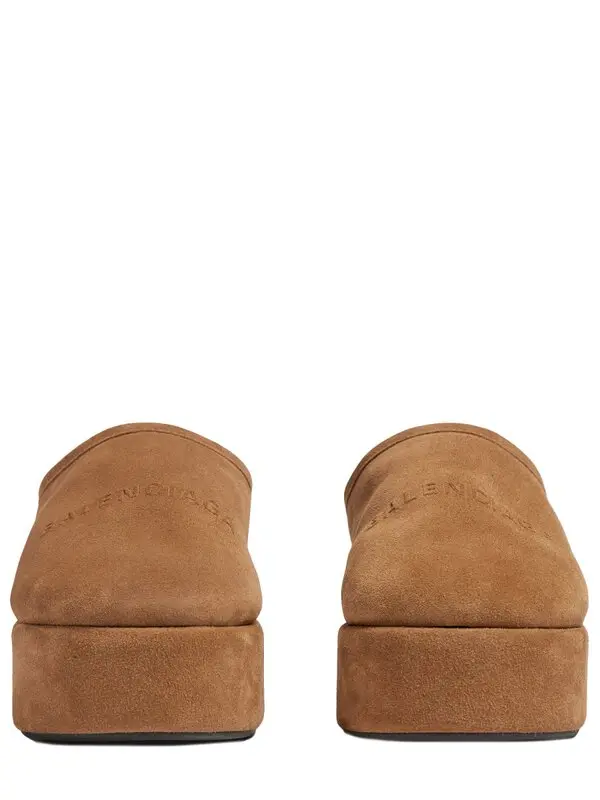 Balenciaga Embossed Calfskin Slip-on Shoes