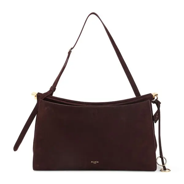 Alaïa Calf Leather Nabuk Bag - Red