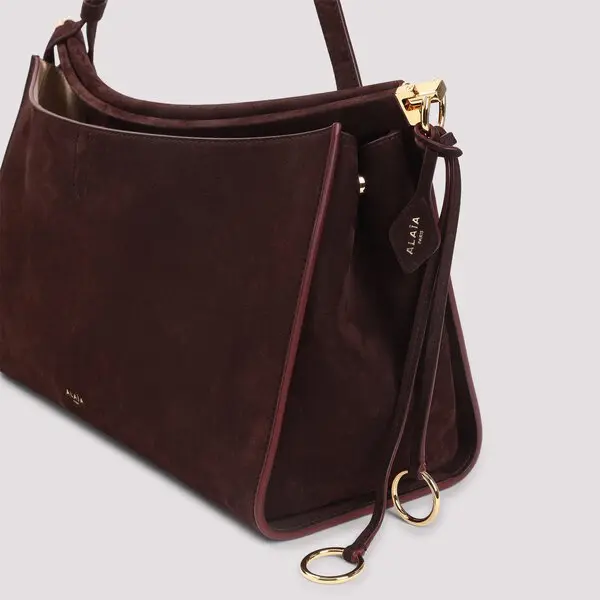 Alaïa Calf Leather Nabuk Bag - Red