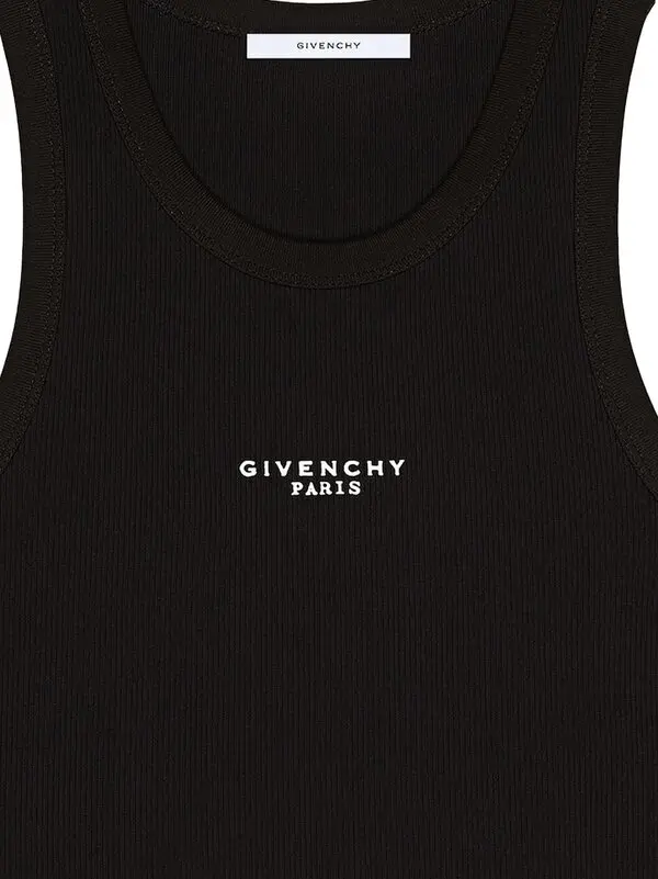 Givenchy Cotton Blend Tank Top - Black