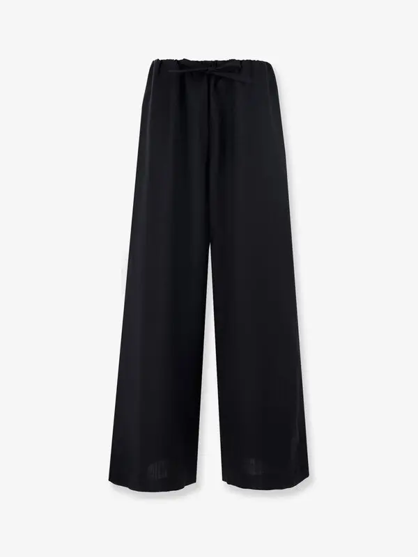 TOTEME Wool Trousers - Black
