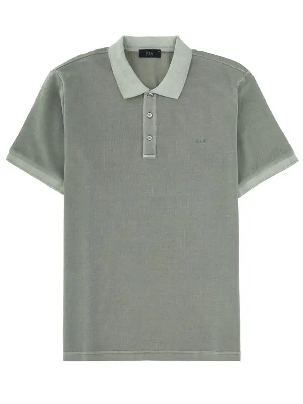 FAY Polo With Logo - Green