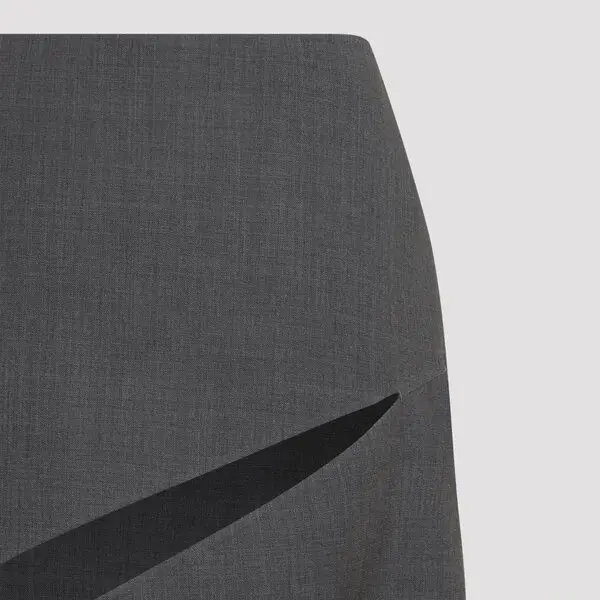 JIL SANDER Virgin Wool And Silk Blend Midi Skirt