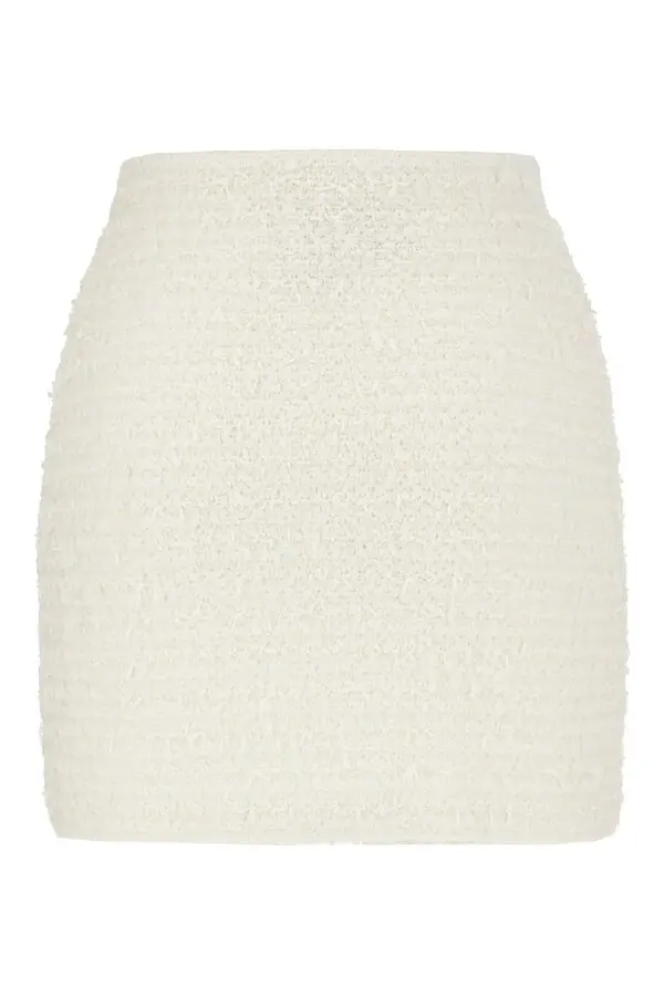 SELF-PORTRAIT Embellished Textured Skirt