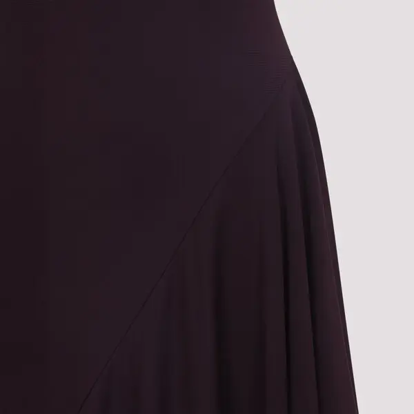 Alaïa Sleeveless Asymmetrical Draped Viscose Dress