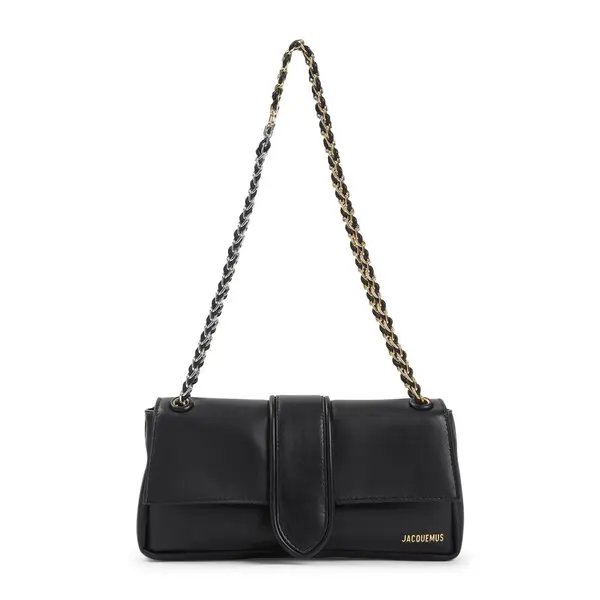 Jacquemus Le Bambino Chaine Lamb Leather Handbag - Black