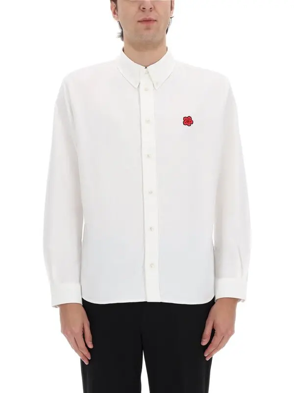 Kenzo Boke Flower Logo Shirt - White