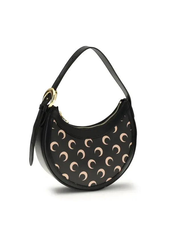 MARINE SERRE Moon Mini Shoulder Bag - Black