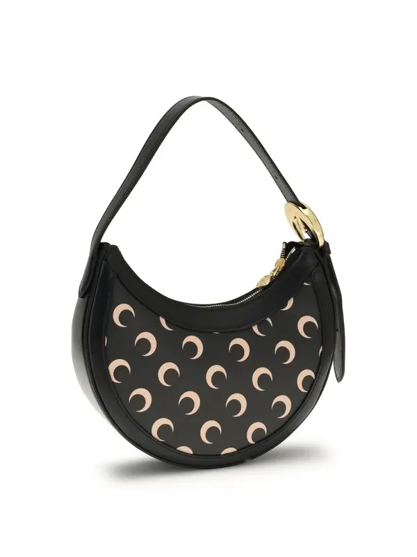 MARINE SERRE Moon Mini Shoulder Bag - Black