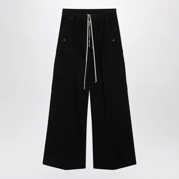 Rick Owens Double Cargo Jumbo Bela Trousers - Black