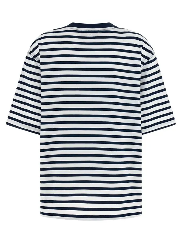 AMI Paris Marinière Cotton Crewneck T-shirt