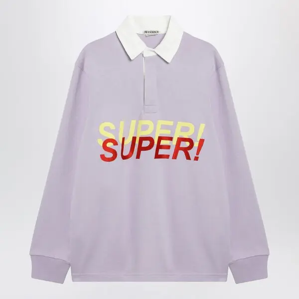 JW Anderson Lilac Super Super Polo Shirt - Purple