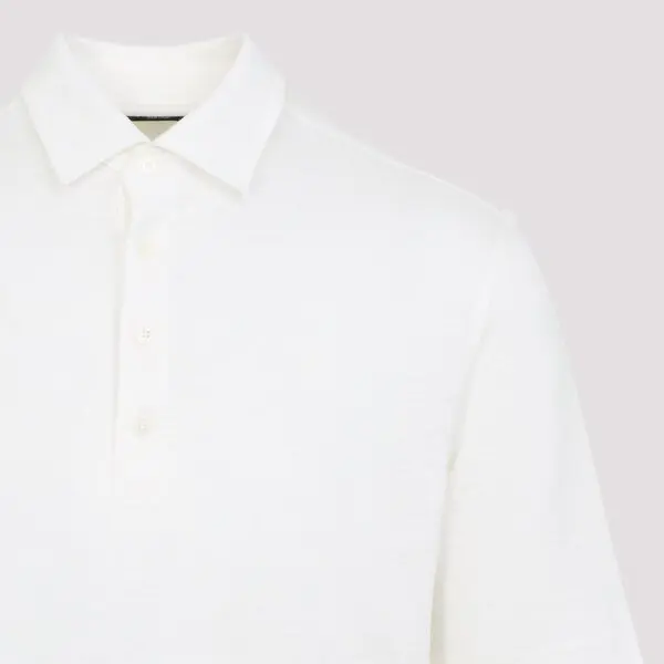 Zegna Oasi Linen Polo - White