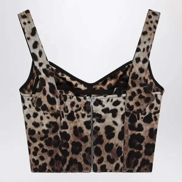 Dolce & Gabbana Leopard-print Bustier